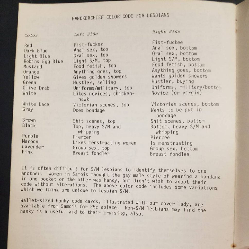 For One Night, ‘Hanky Panky’ Brings Back The Secret Queer Bandana Code ...