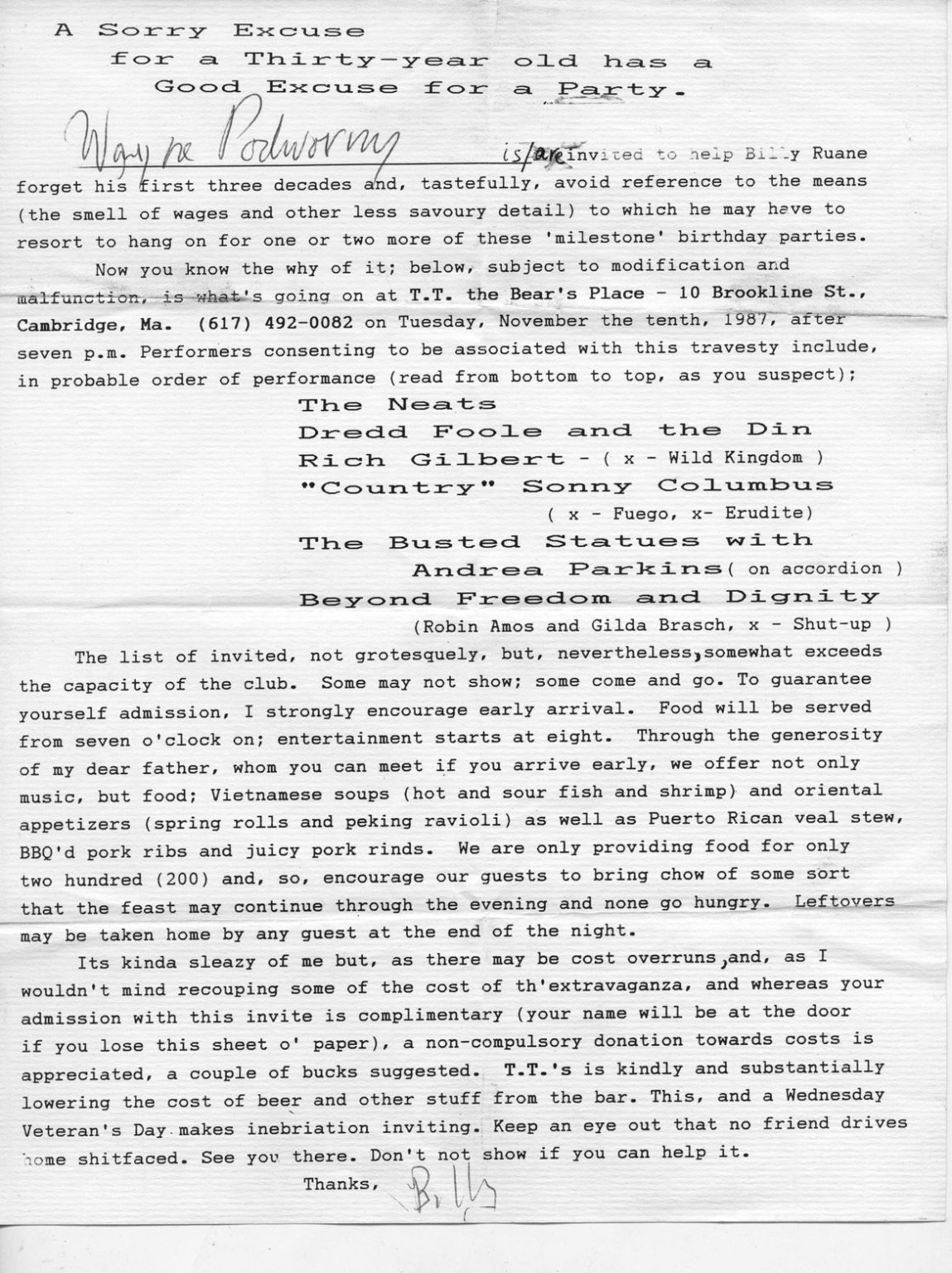 ‘Road To Ruane’ Remembers Legendary Boston Rock Impresario And Wild Man ...